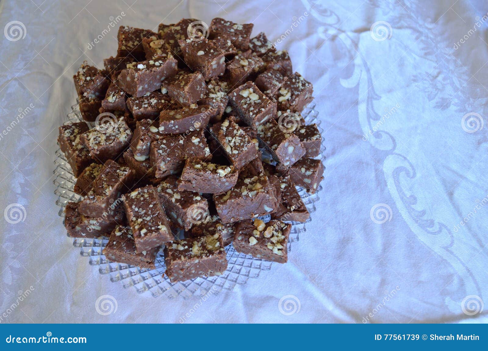 Homemade Fudge Candy stock image. Image of edible, sugary - 77561739