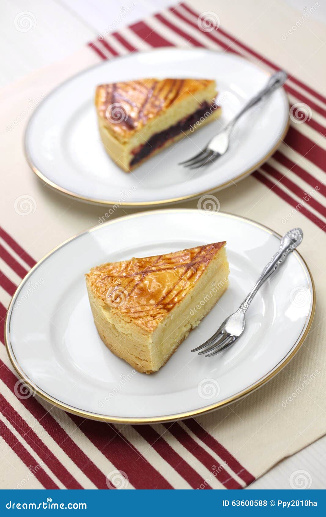 Homemade gateau basque stock photo. Image of cake, dish - 63600588