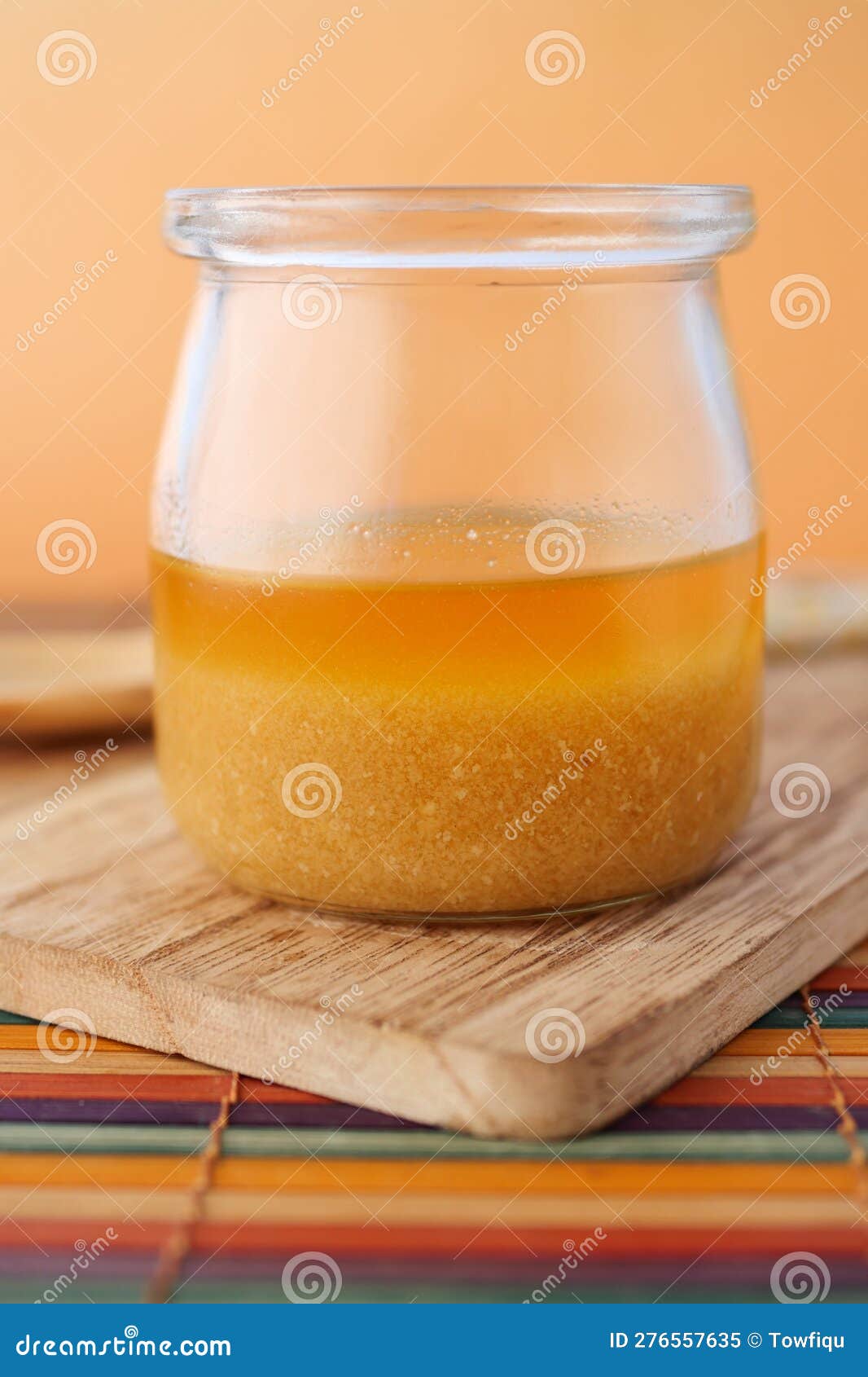 Homemade Ghee in Container on a Table , Stock Image - Image of dishes ...