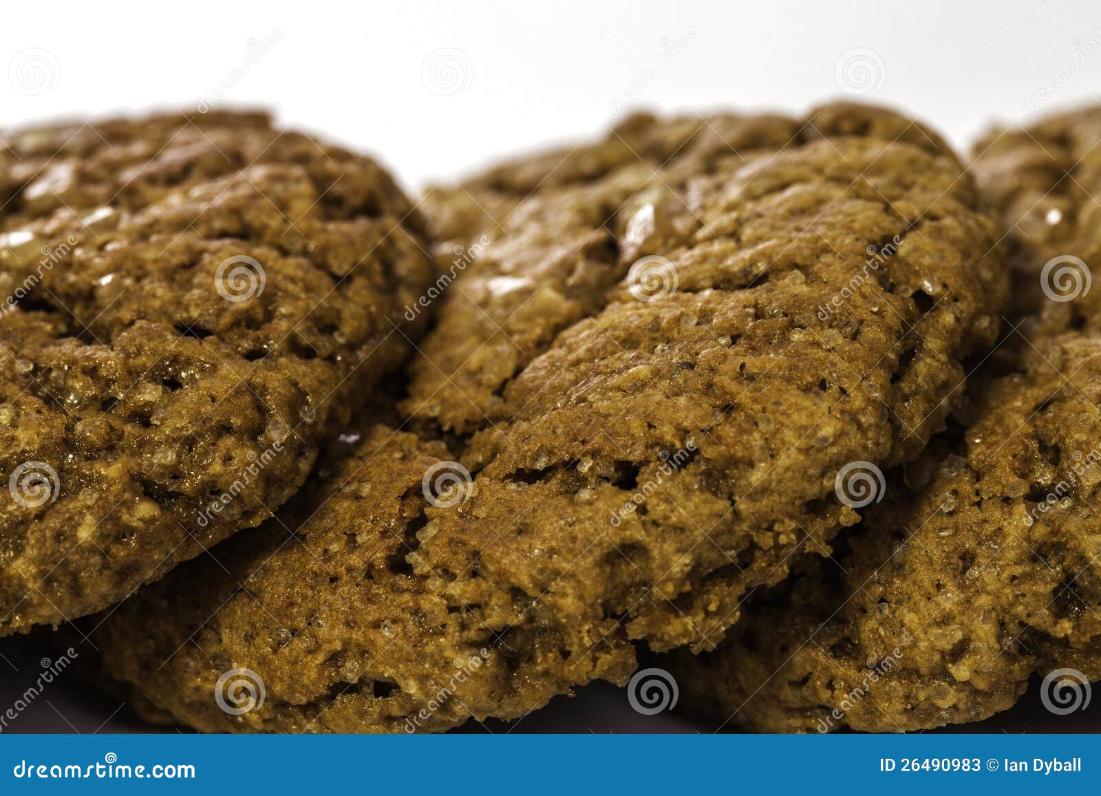 Homemade Ginger Biscuits Close-up Stock Image - Image of biscuit ...
