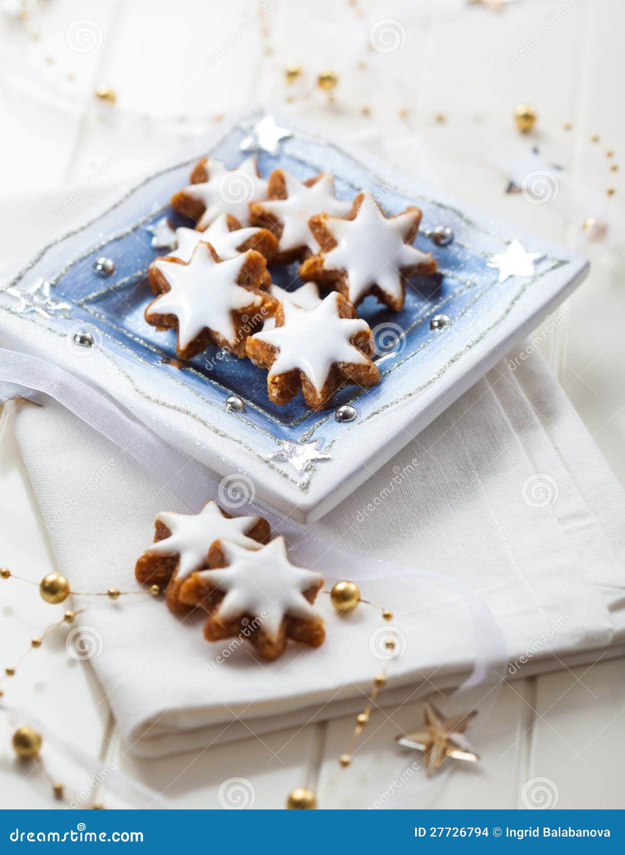 Homemade Gingerbread Star Cookies for Christmas Stock Photo - Image of ...