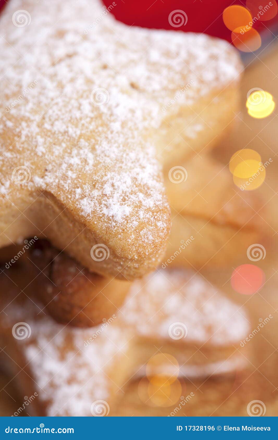 Homemade Gingerbread Star Cookies Stacked Stock Photo - Image of macro ...