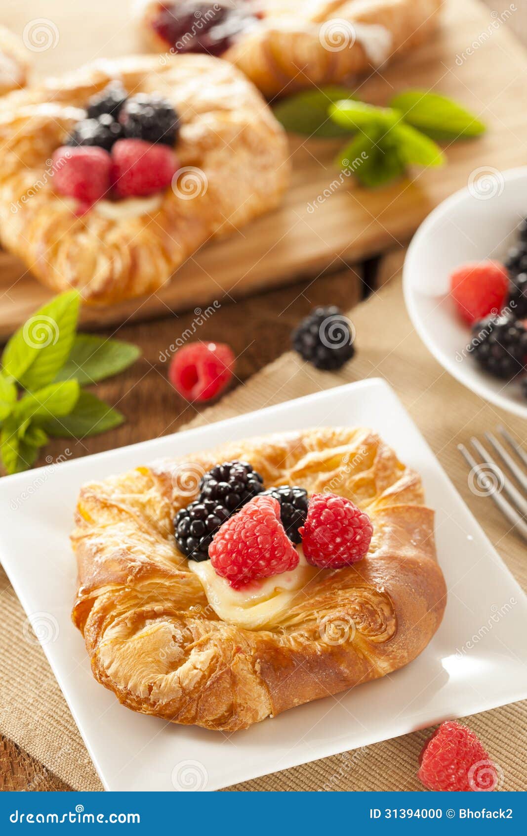 Homemade Gourmet Danish Pastry Stock Photo - Image of cake, croissant ...