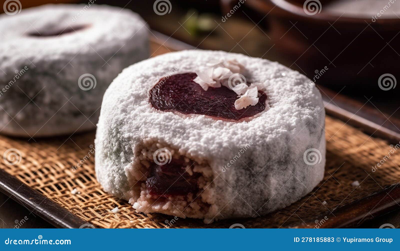 Homemade Gourmet Dessert Chocolate Raspberry Coconut Donut Generated by ...