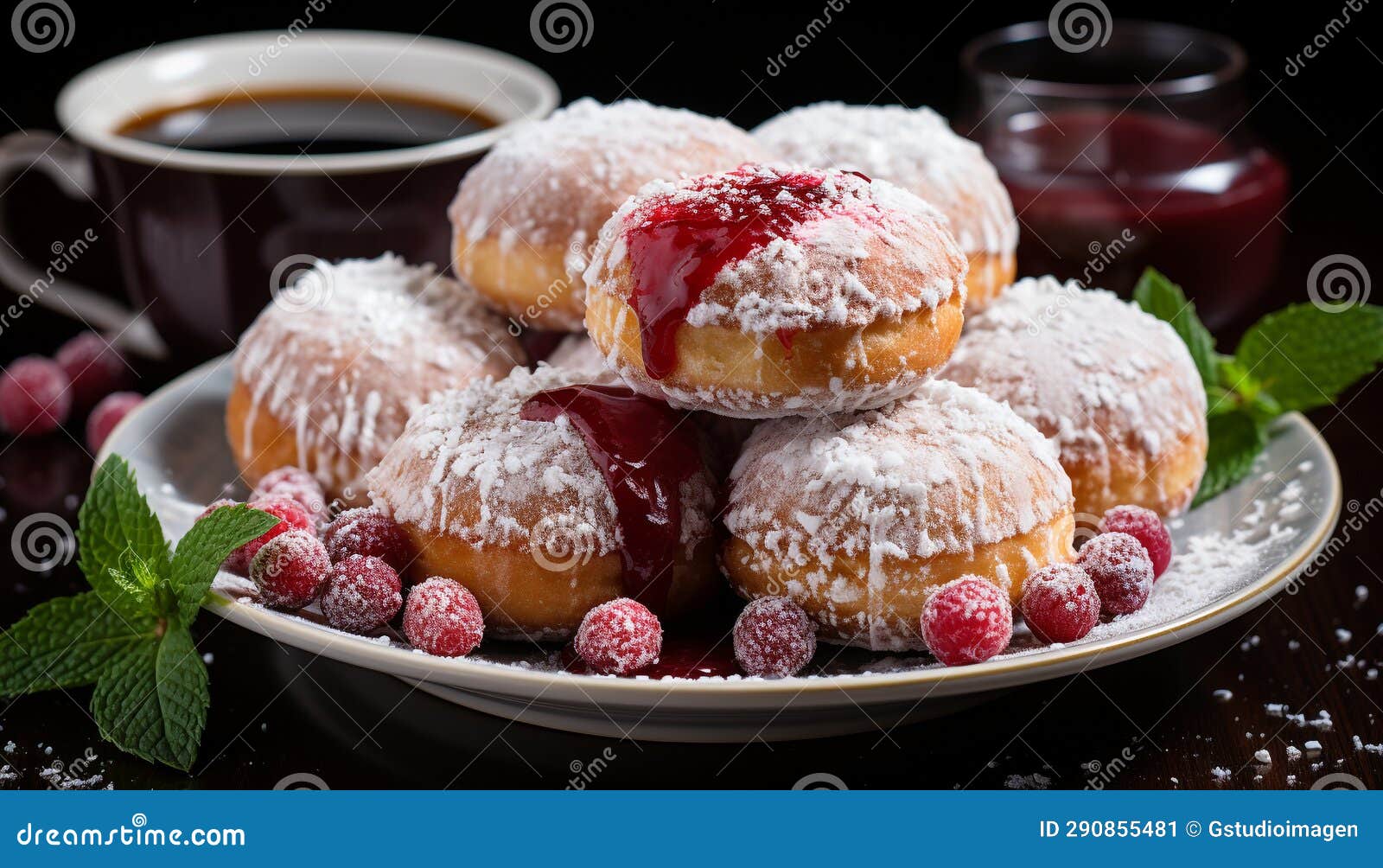A Homemade Gourmet Dessert Fresh Fruit, Sweet Chocolate, Raspberry ...
