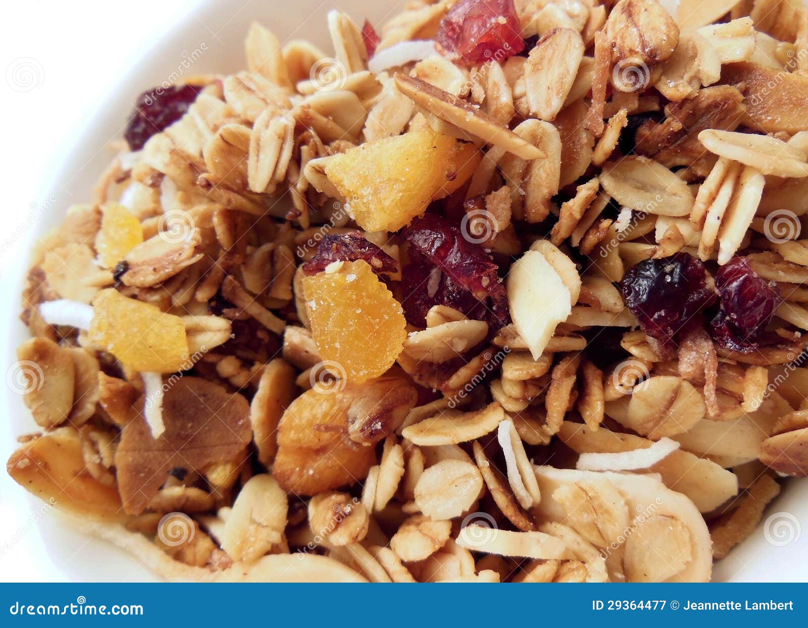 Homemade granola stock image. Image of protein, cranberry - 29364477