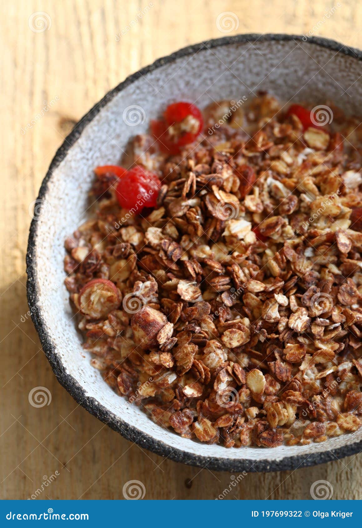 Homemade granola muesli stock photo. Image of healthy - 197699322