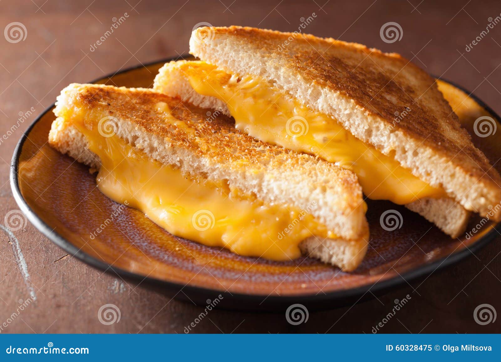Homemade Grilled Cheese Sandwich for Breakfast Stock Image - Image of ...