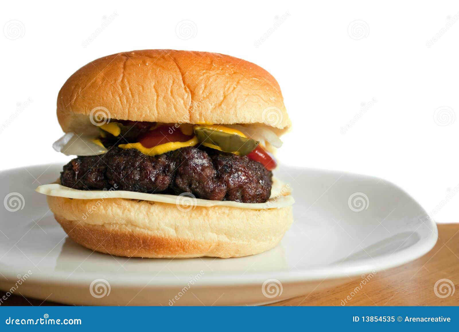 Homemade Hamburger stock image. Image of cuisine, american - 13854535