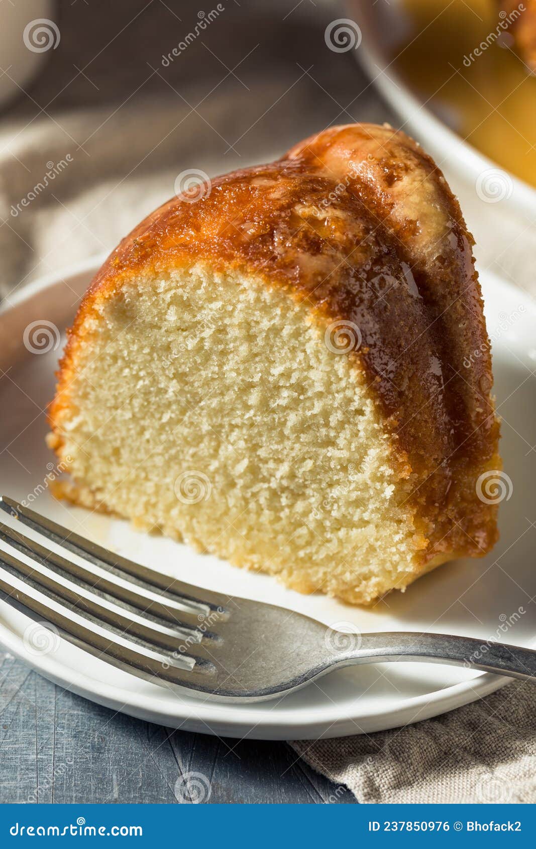 Homemade Holiday Buttered Rum Cake Stock Photo - Image of creamy, icing ...