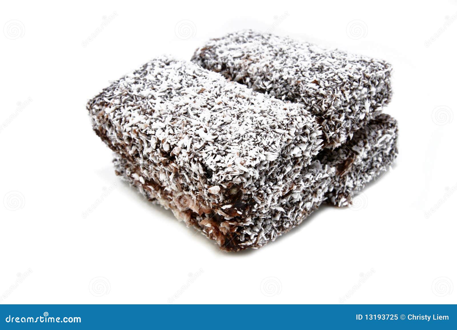 Homemade Lamington Coconut Cake Stock Image - Image of snack, baking ...