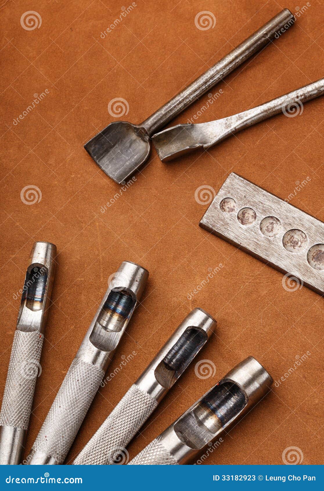 Homemade Leather Craft Tool Stock Image - Image of leather, punches ...