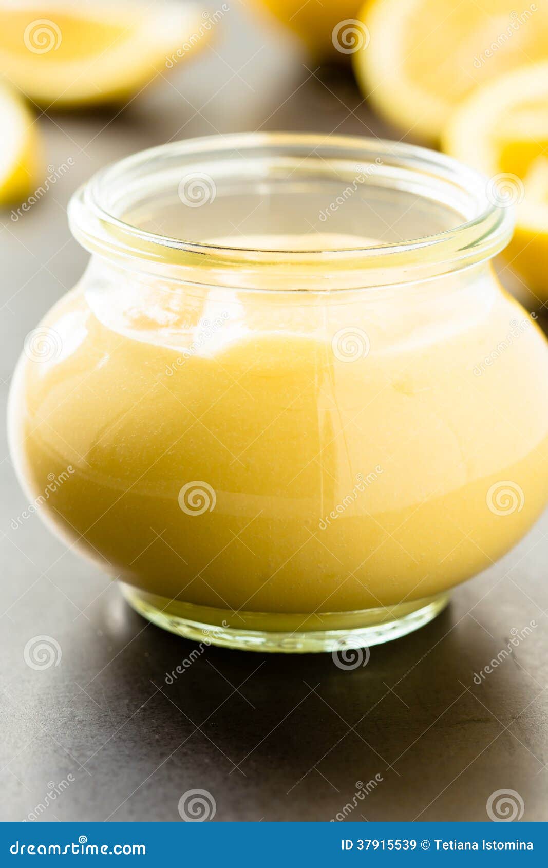 Homemade Lemon Curd in Glass Jar Stock Image - Image of snack, healthy ...
