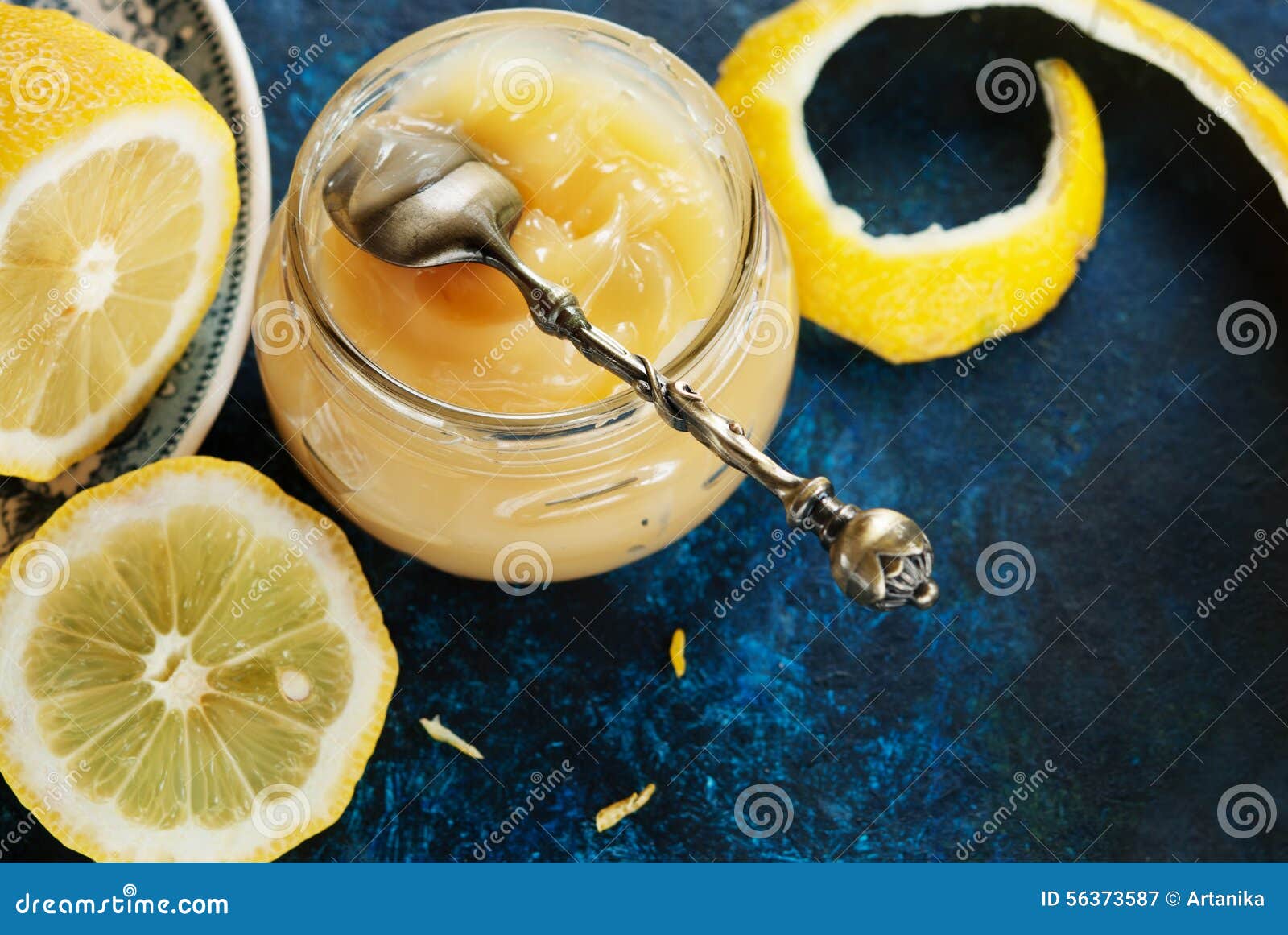 Homemade lemon curd jar stock image. Image of peel, fruit - 56373587