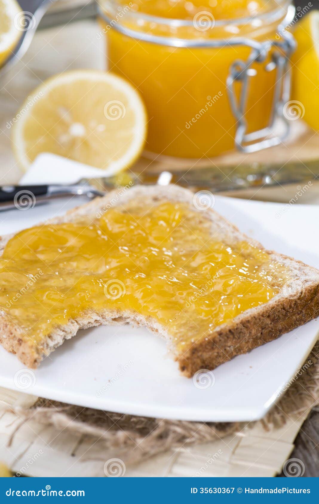 Homemade Lemon Jam stock image. Image of preserve, fruit - 35630367