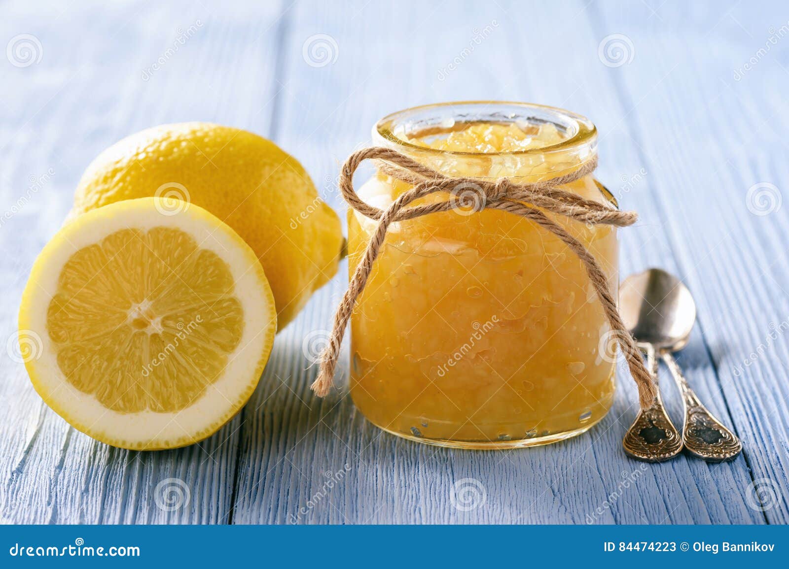 Homemade Lemon Jam in Glass Jars. Stock Image - Image of tasty, glass ...