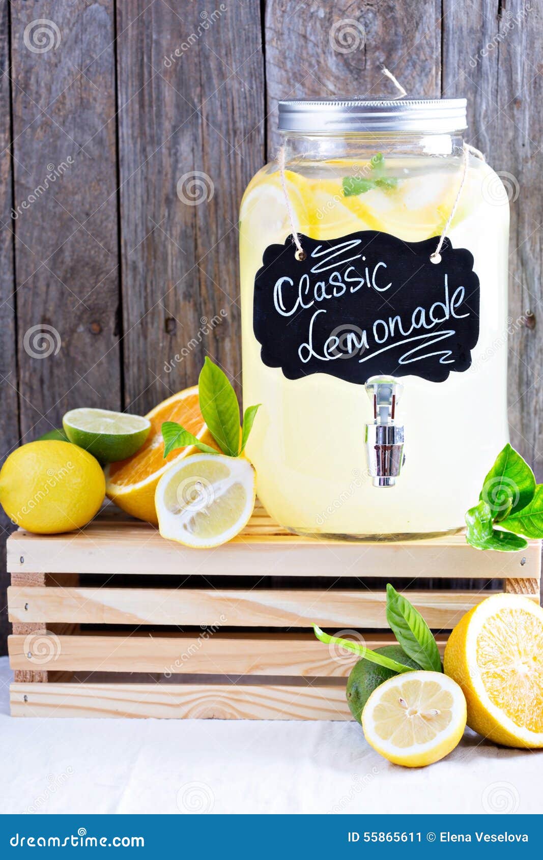 Homemade Lemonade in Beverage Dispencer Stock Image - Image of nature ...