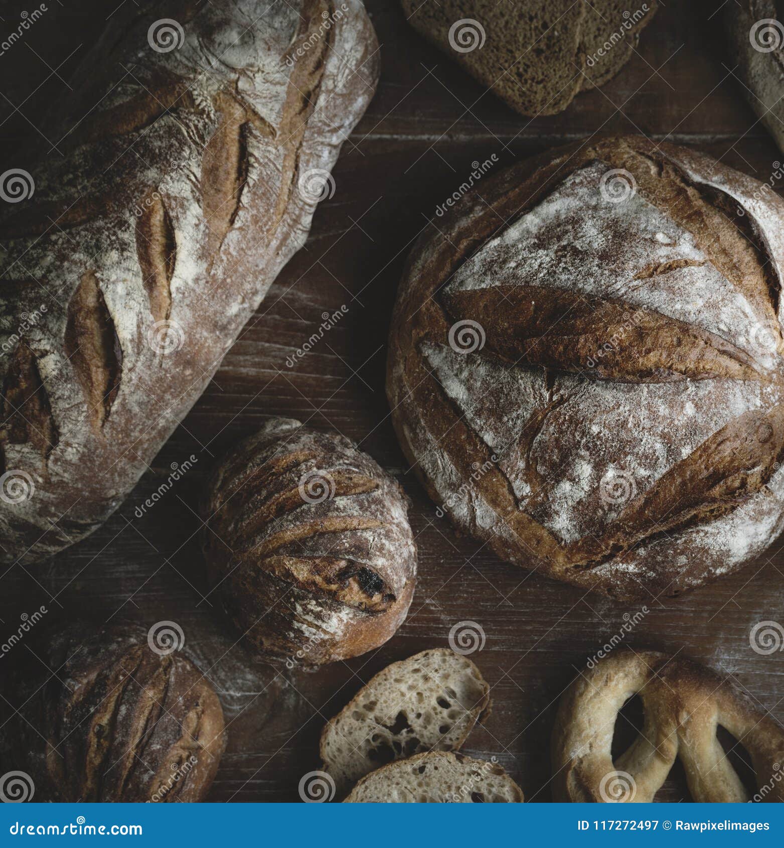 Homemade Loaf of Bread in Different Size Stock Image - Image of ...