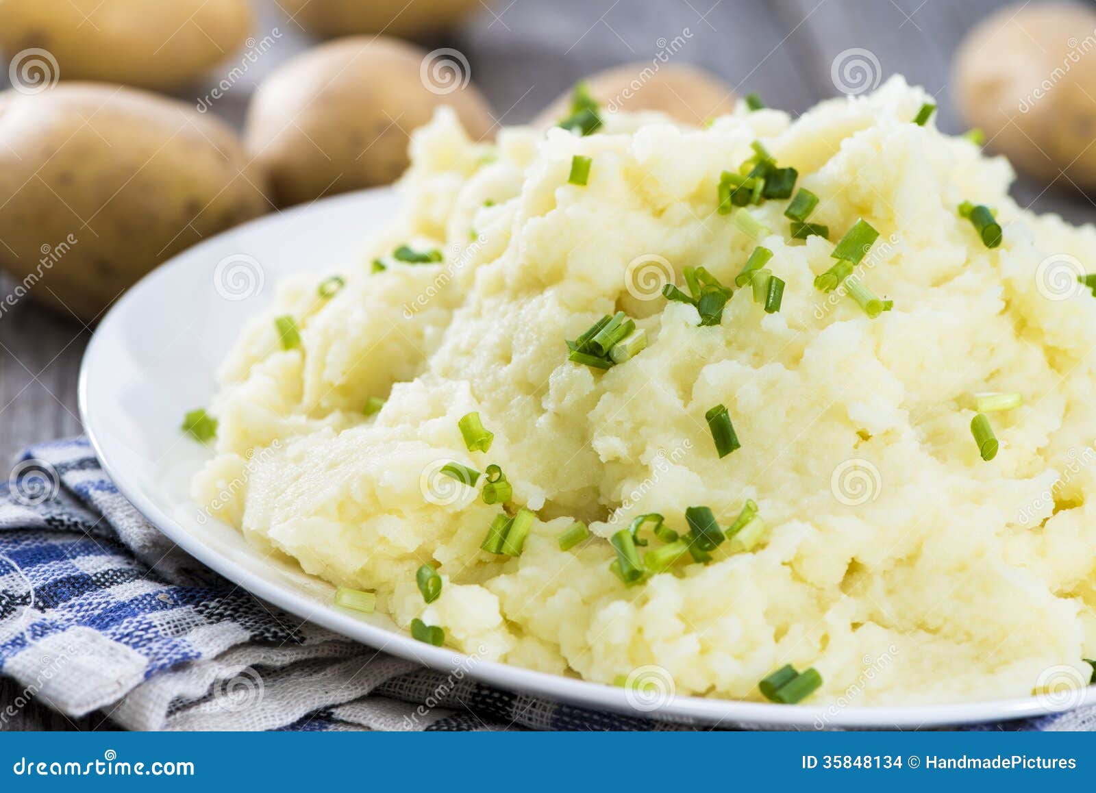 Homemade Mashed Potatoes stock photo. Image of portion - 35848134