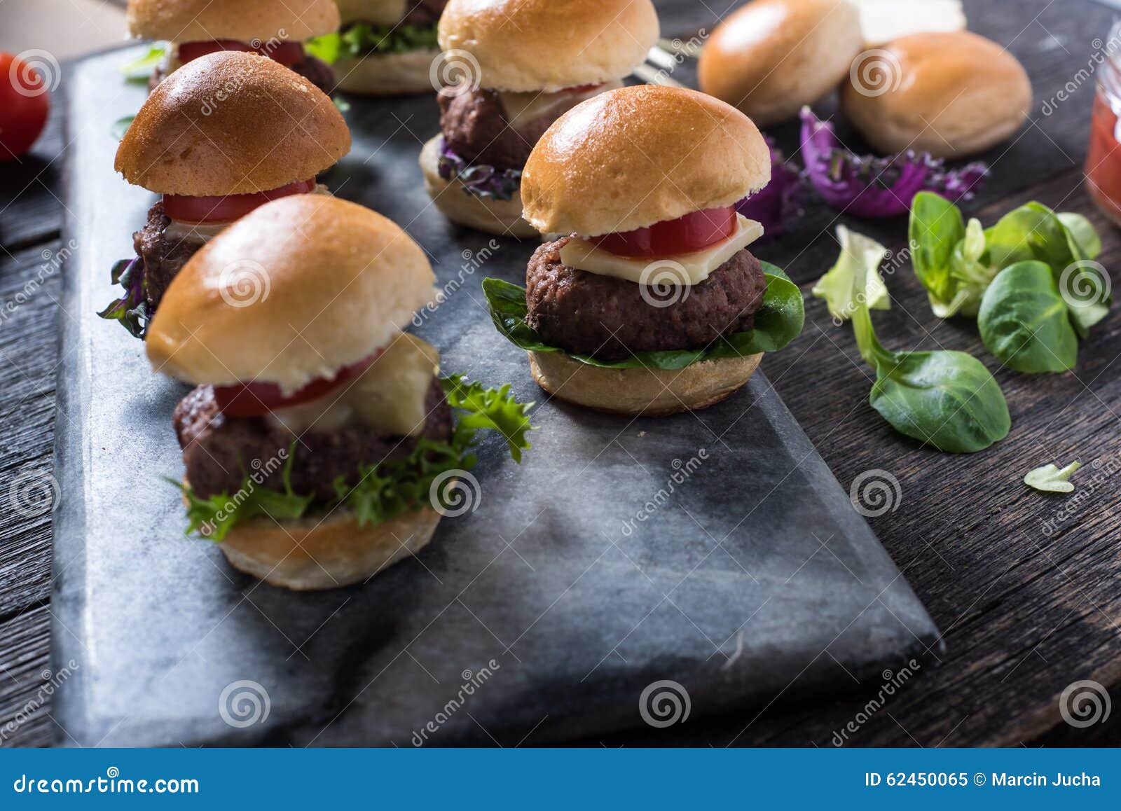 Homemade mini beef burgers stock image. Image of dinner - 62450065