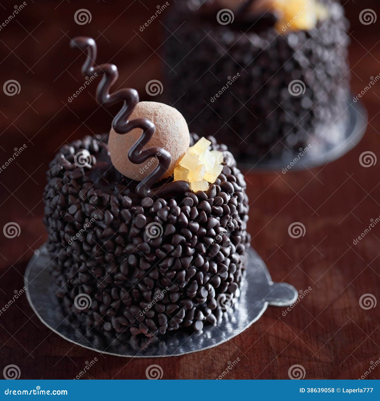 Homemade mini cake stock photo. Image of snack, dark - 38639058