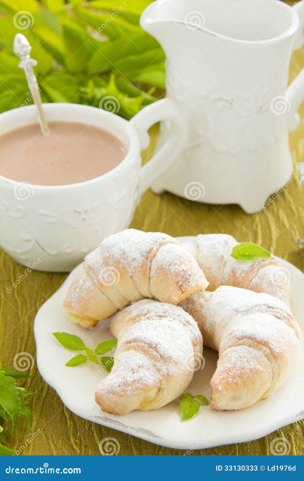 Homemade mini croissants stock image. Image of eating - 33130333