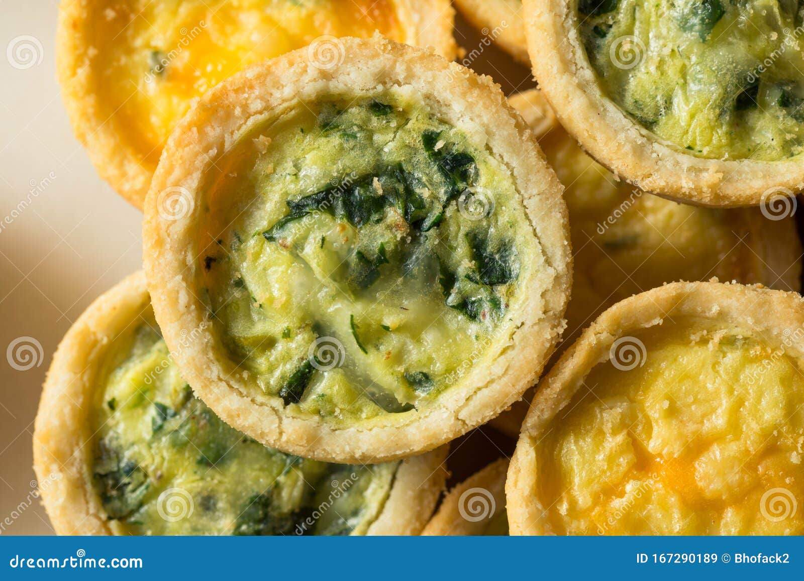 Homemade Mini Egg Quiches stock image. Image of quiche - 167290189