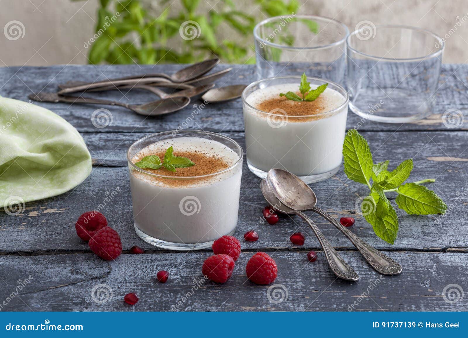 Homemade Natural Spanish Leche Merengada Stock Image - Image of summer ...