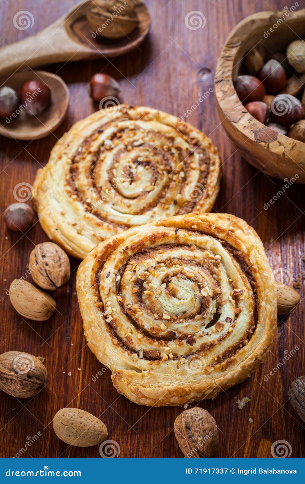 Homemade nut pastry stock image. Image of gourmet, closeup - 71917337