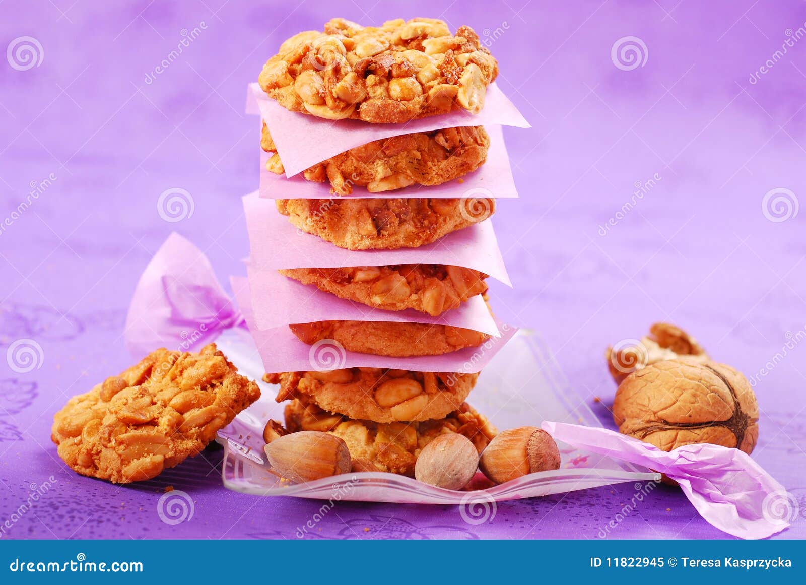 Homemade nuts cookies stock image. Image of homemade - 11822945