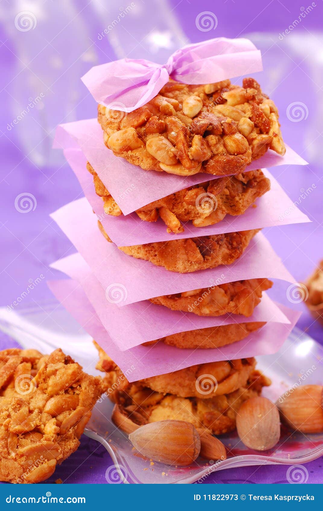 Homemade nuts cookies stock image. Image of sugar, food - 11822973
