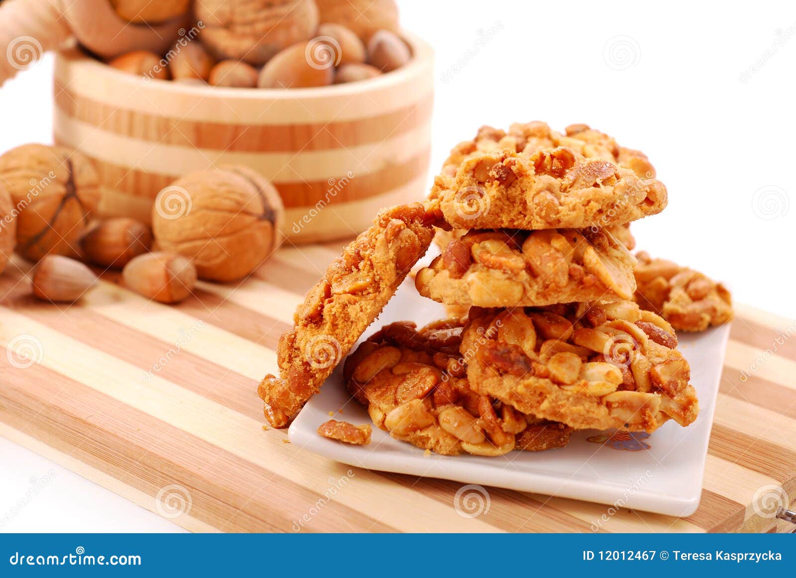Homemade nuts cookies stock image. Image of hazelnut - 12012467