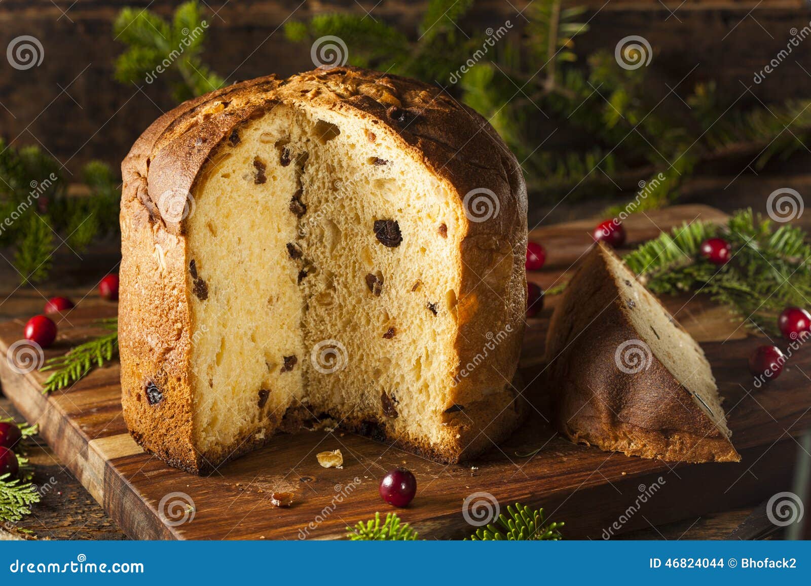 Homemade Panettone Fruit Cake Stock Photo - Image of dough, fruitcake ...