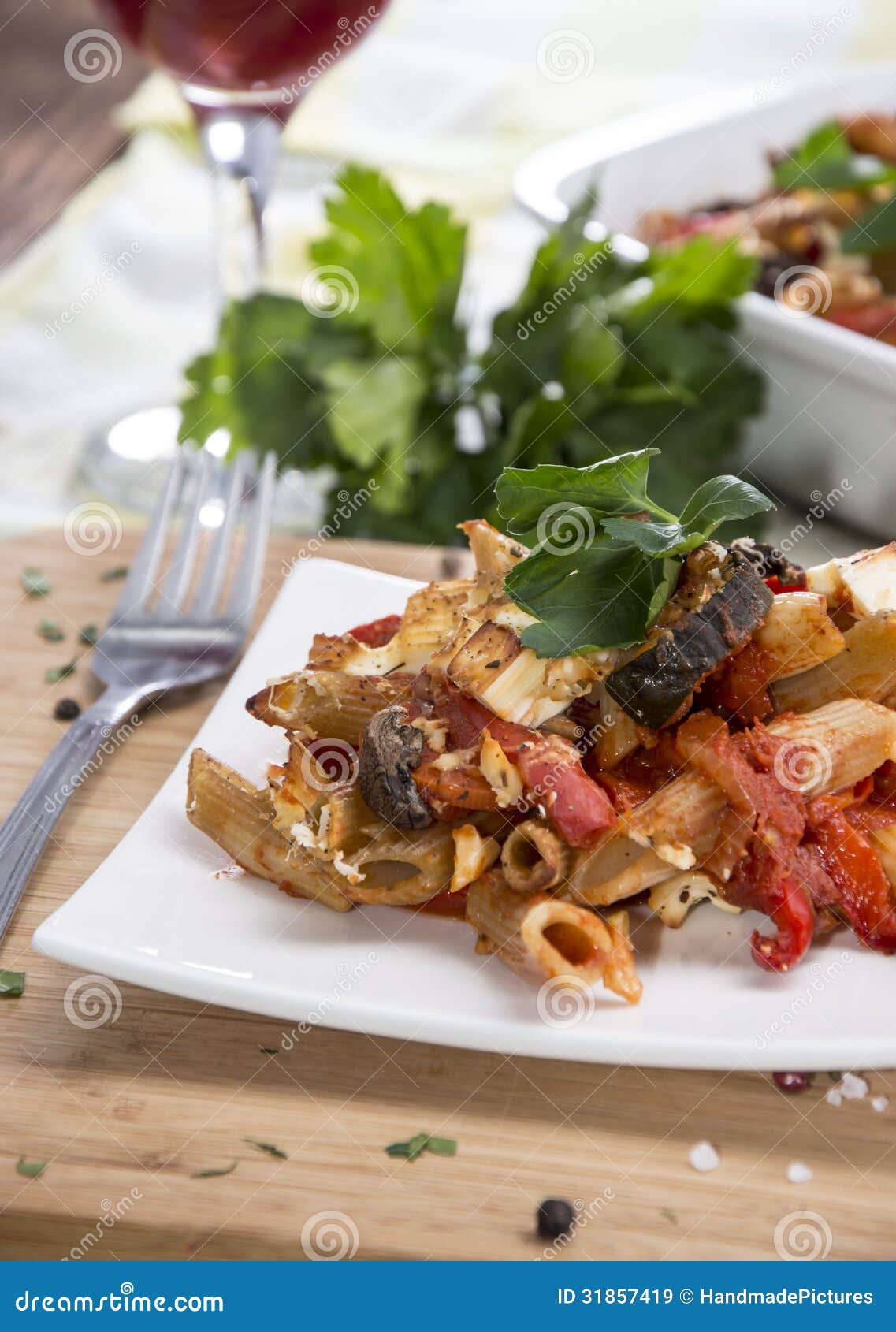 Homemade Pasta Bake stock image. Image of gratin, homemade - 31857419