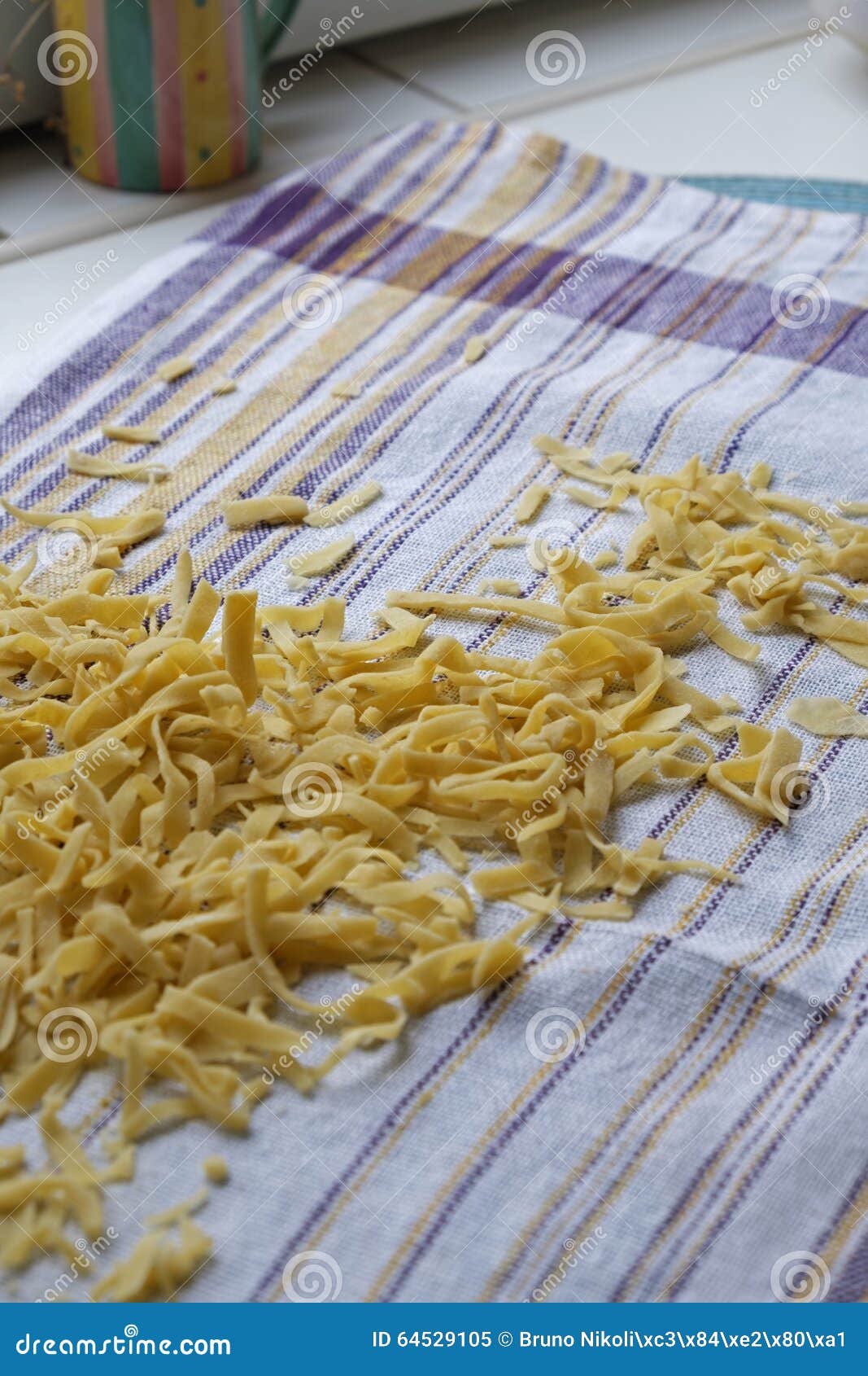 Homemade pasta in portrait stock image. Image of fresh - 64529105