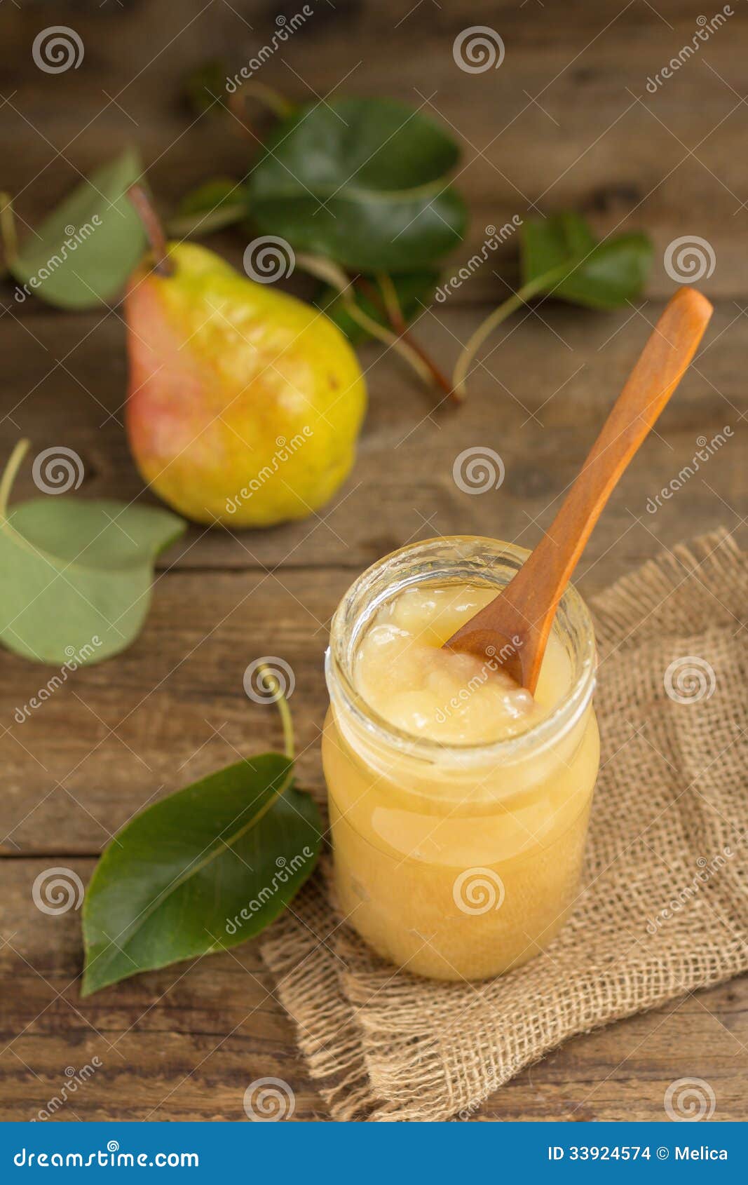 Homemade Pear Jam stock photo. Image of backgrounds, indulgence - 33924574