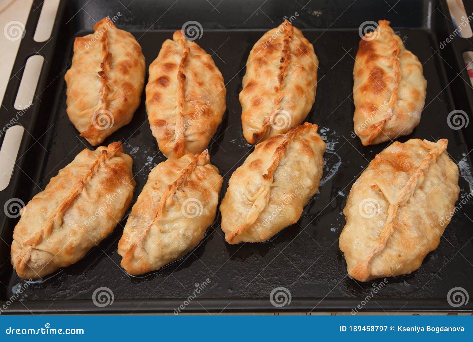 Homemade Pies on a Baking Sheet Stock Image - Image of nutrition ...