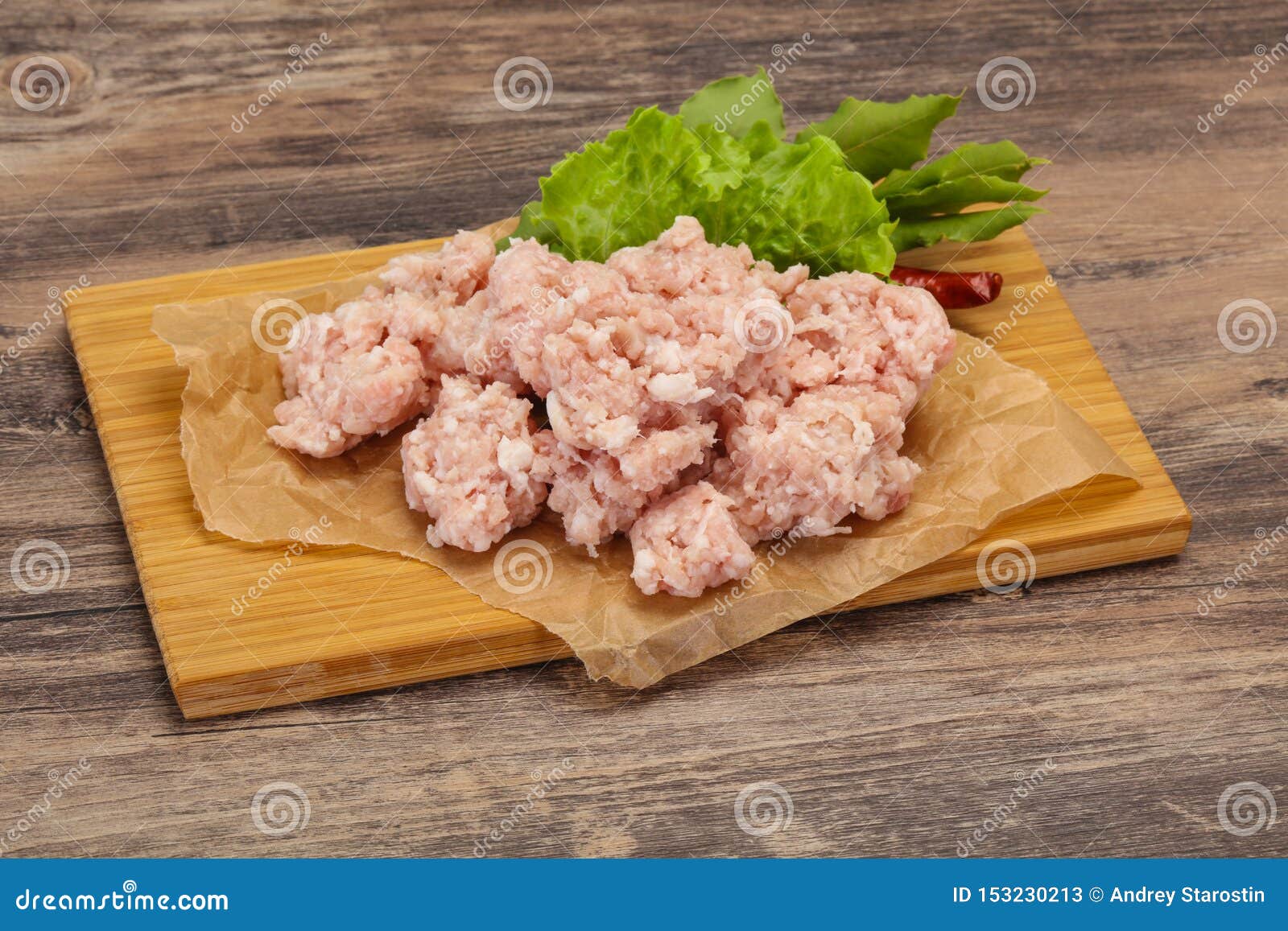 Homemade Pork Minced Meat for Cooking Stock Image - Image of butcher ...