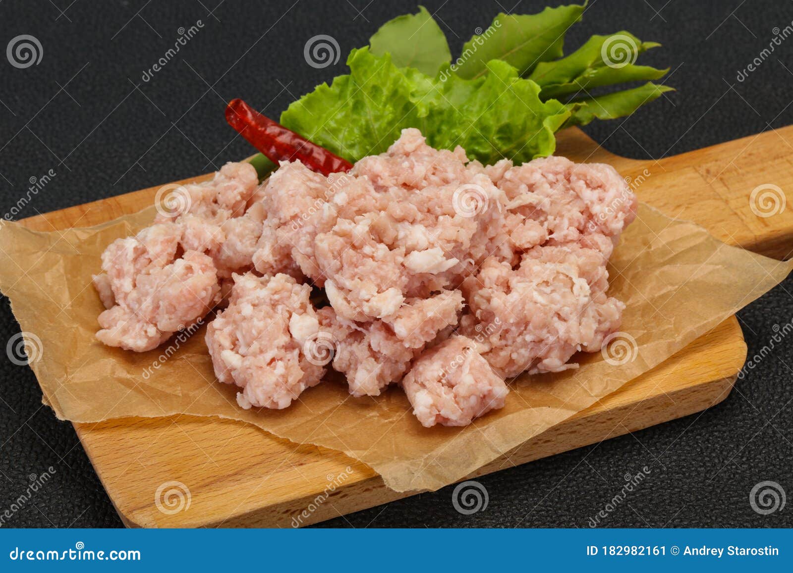 Homemade Pork Minced Meat for Cooking Stock Image - Image of fresh ...