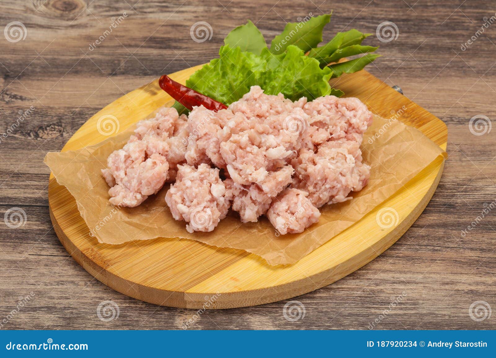 Homemade Pork Minced Meat for Cooking Stock Photo - Image of ...