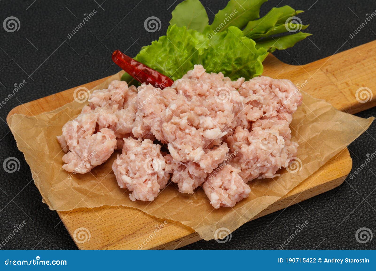Homemade Pork Minced Meat for Cooking Stock Photo - Image of uncooked ...