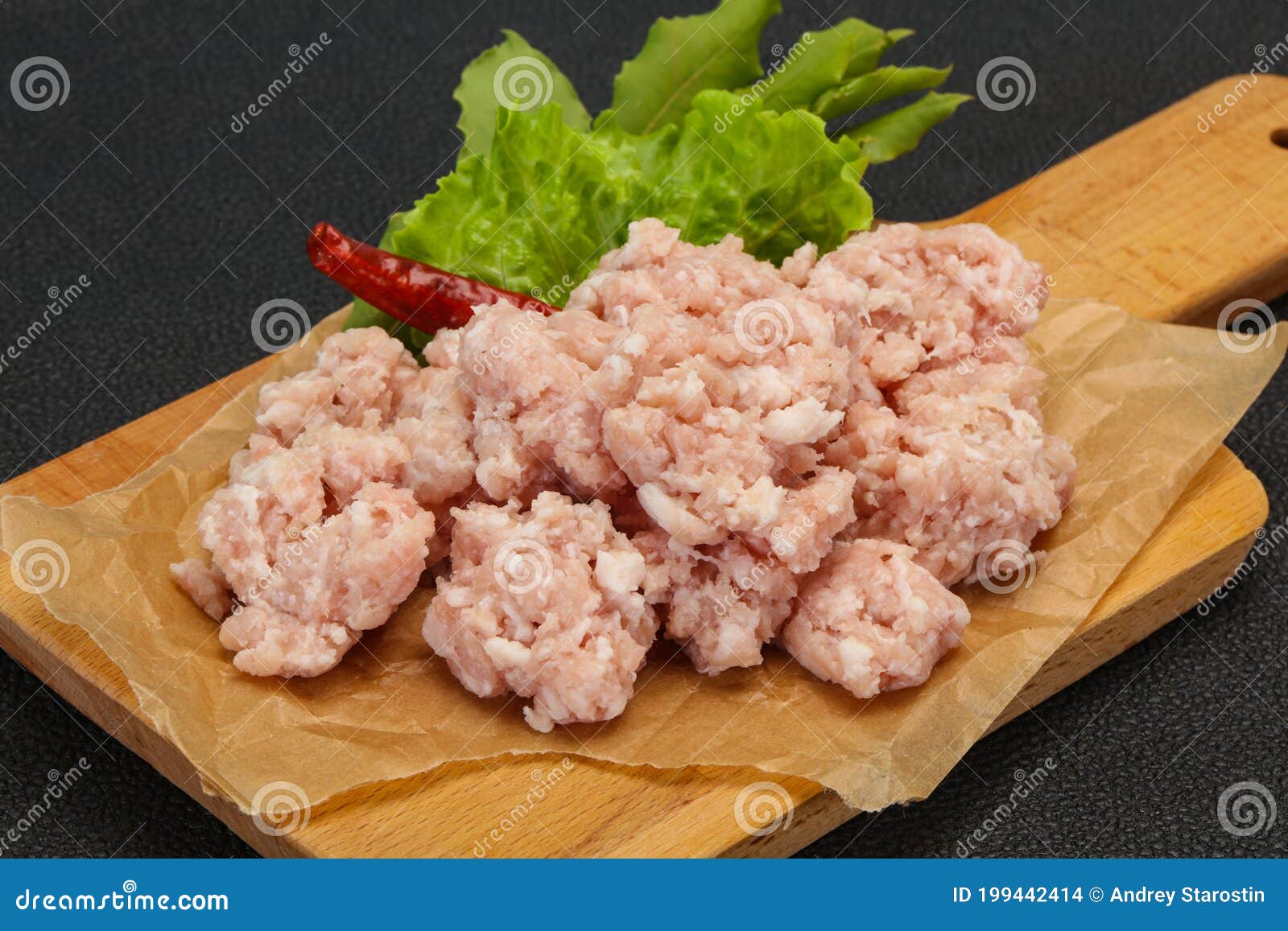 Homemade Pork Minced Meat for Cooking Stock Photo - Image of ground ...