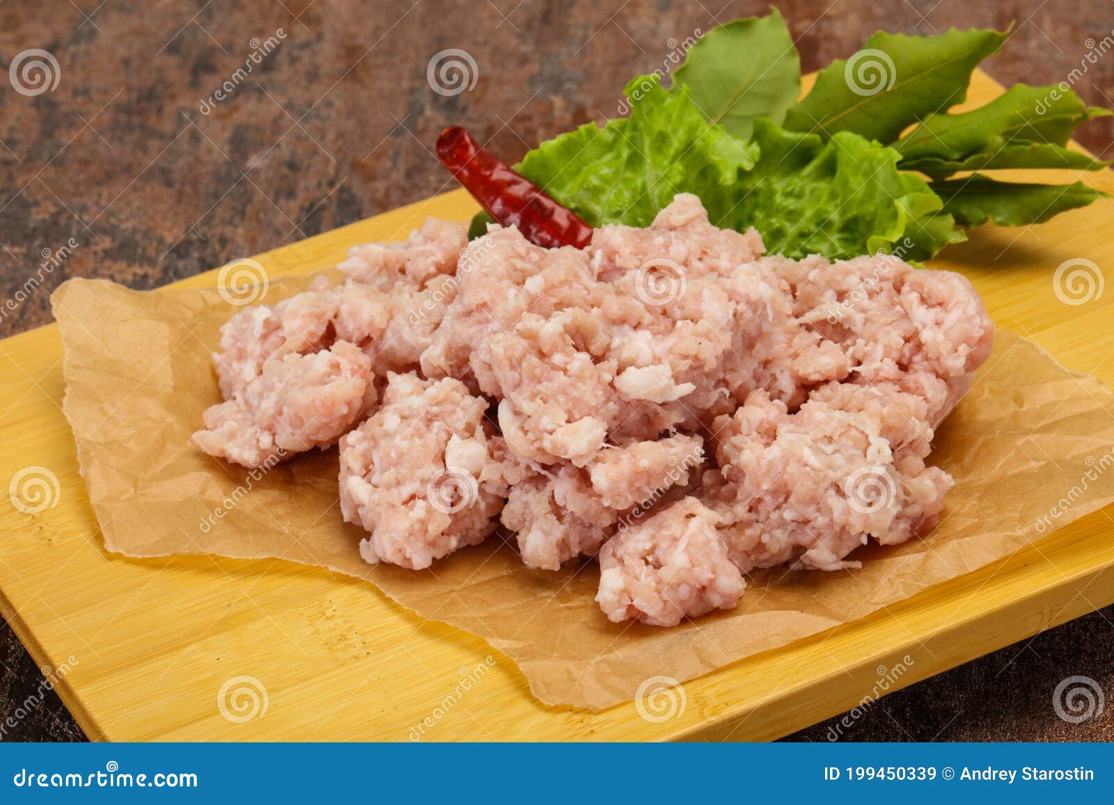 Homemade Pork Minced Meat for Cooking Stock Image - Image of uncooked ...