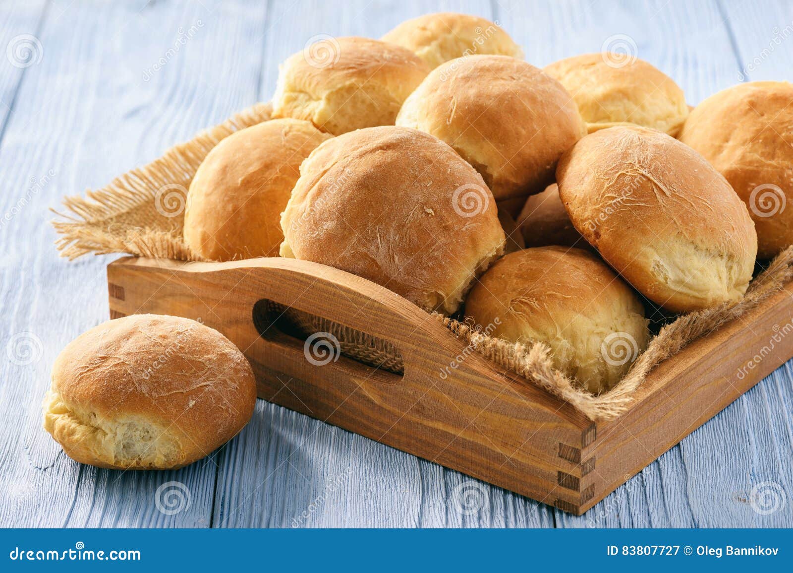Bread Roll Buns In A Brown Paper Bag. Eco Friendly Disposable ...