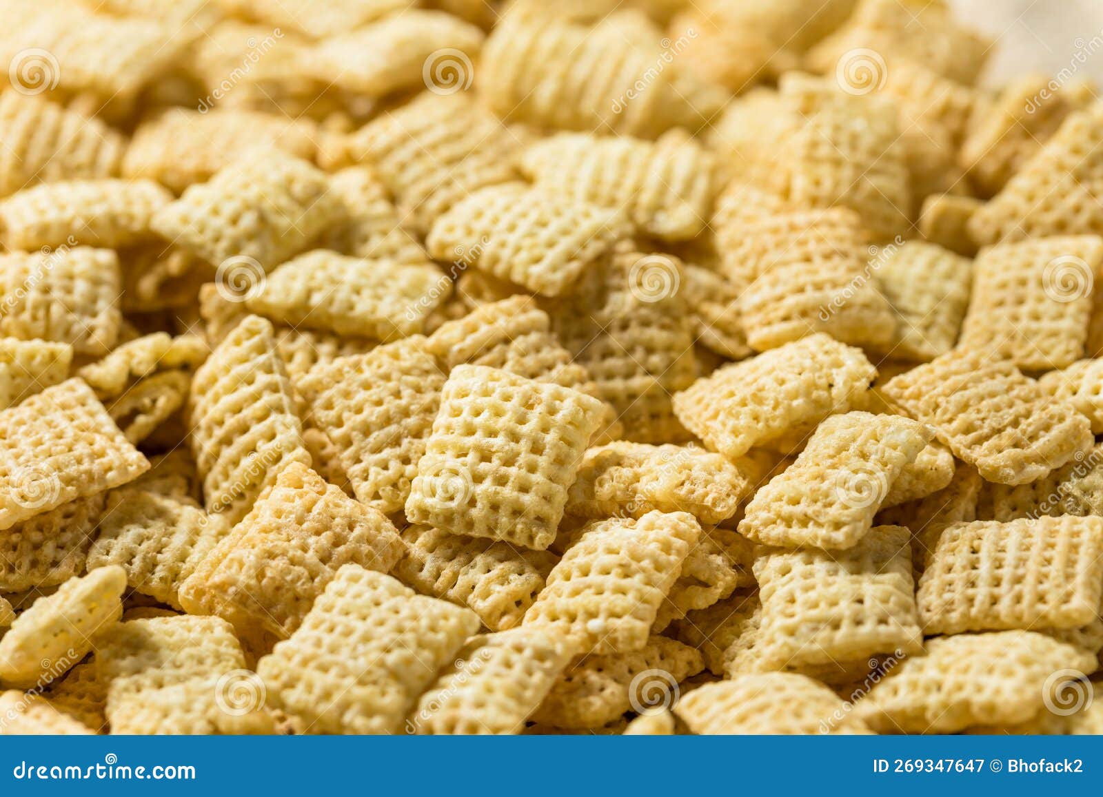 Homemade Puffed Square Rice Cereal Stock Image - Image of culture, food ...