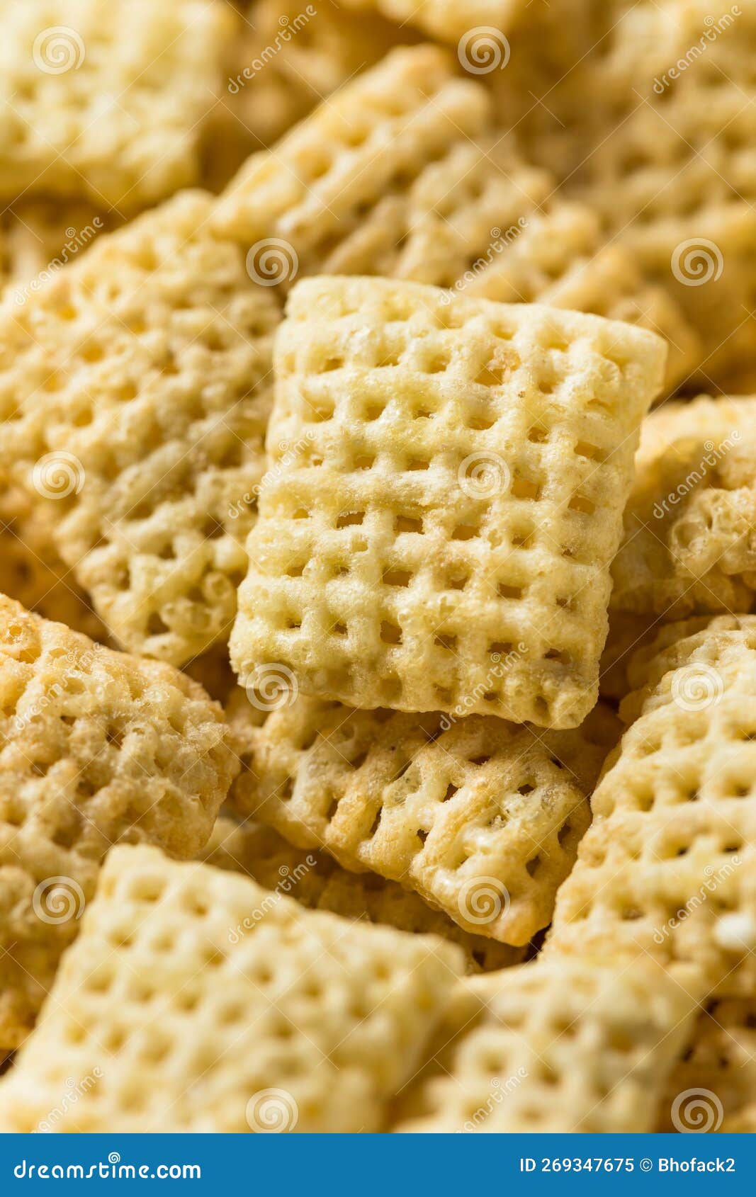 Homemade Puffed Square Rice Cereal Royalty-Free Stock Image ...