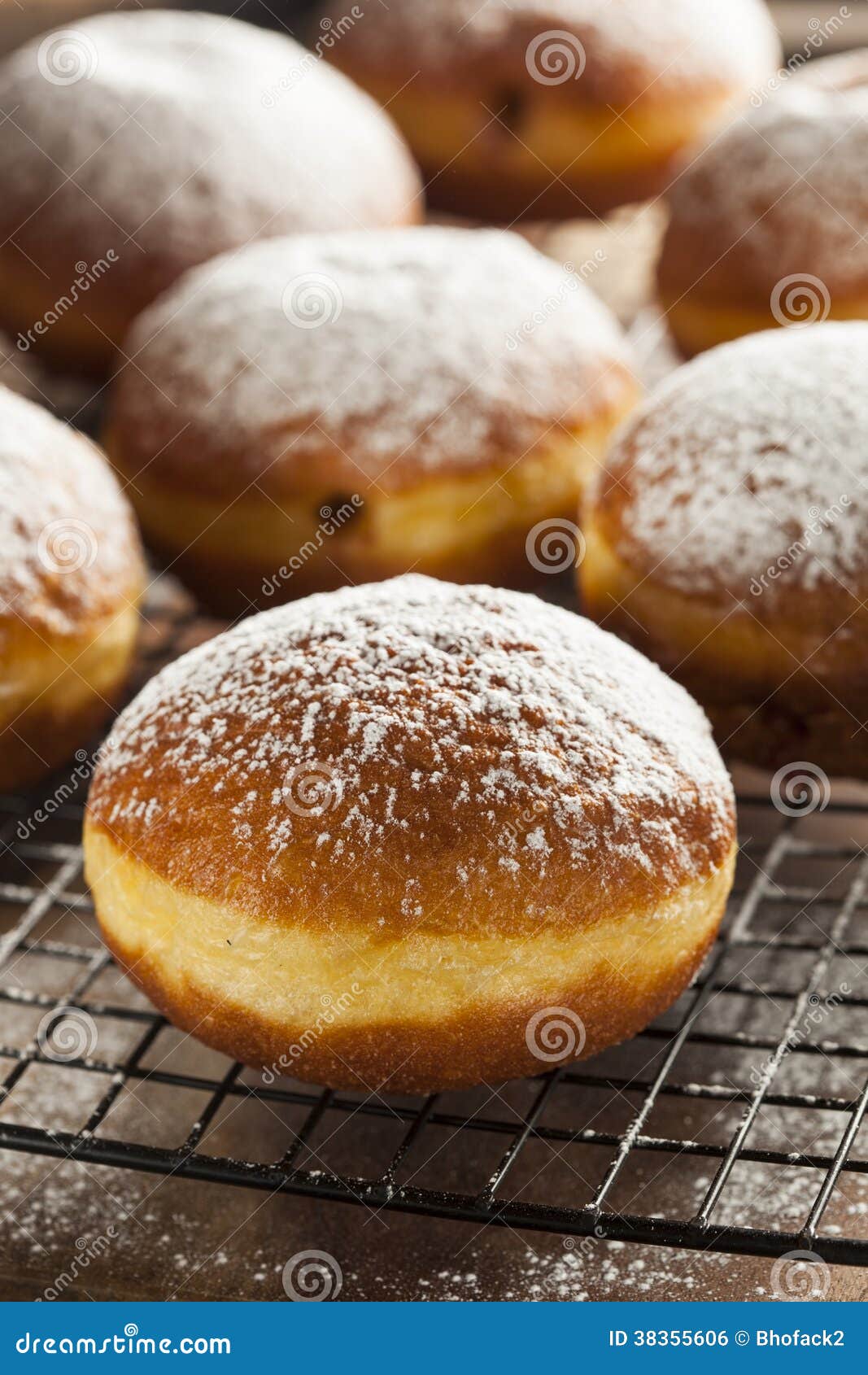 Homemade Raspberry Polish Paczki Donut Stock Photo - Image of paczki ...