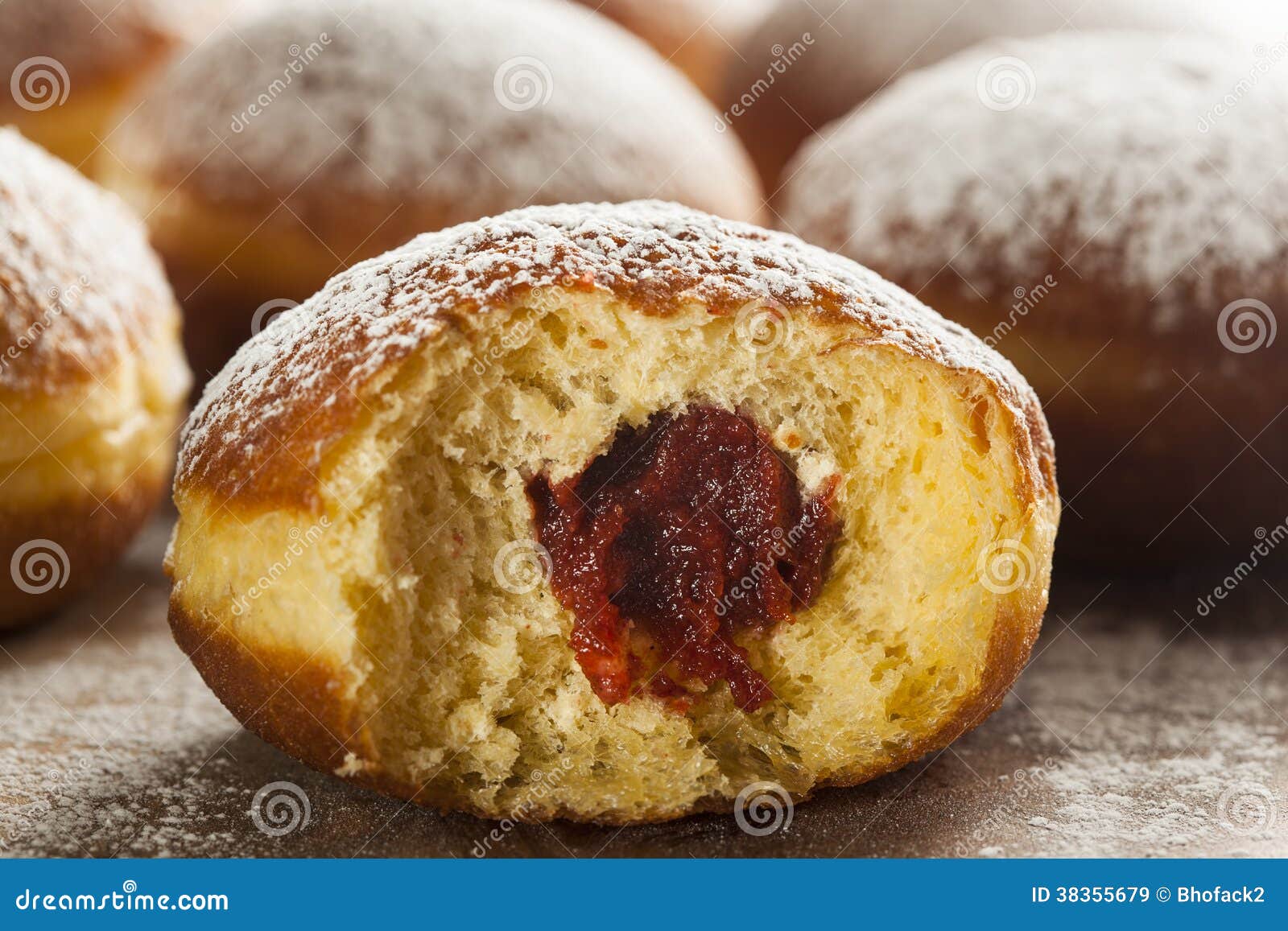 Homemade Raspberry Polish Paczki Donut Stock Image - Image of holiday ...