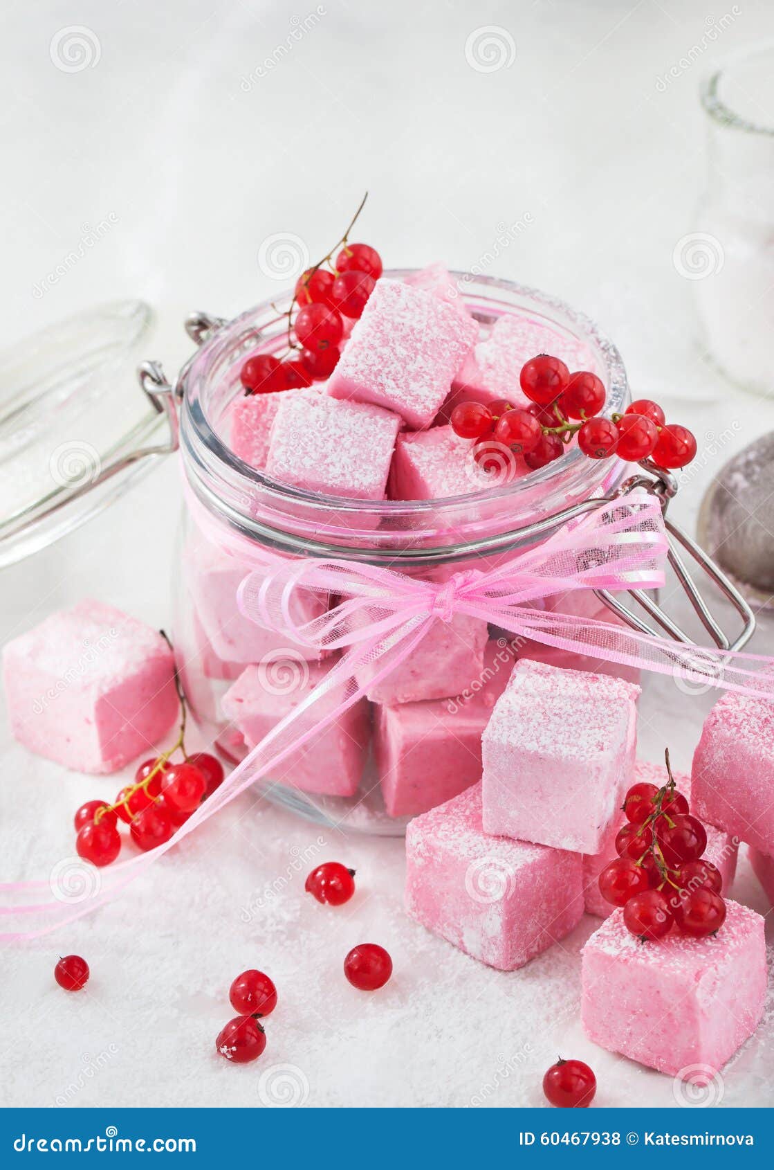 Homemade Red Currant Marshmallows Stock Photo - Image of gourmet ...