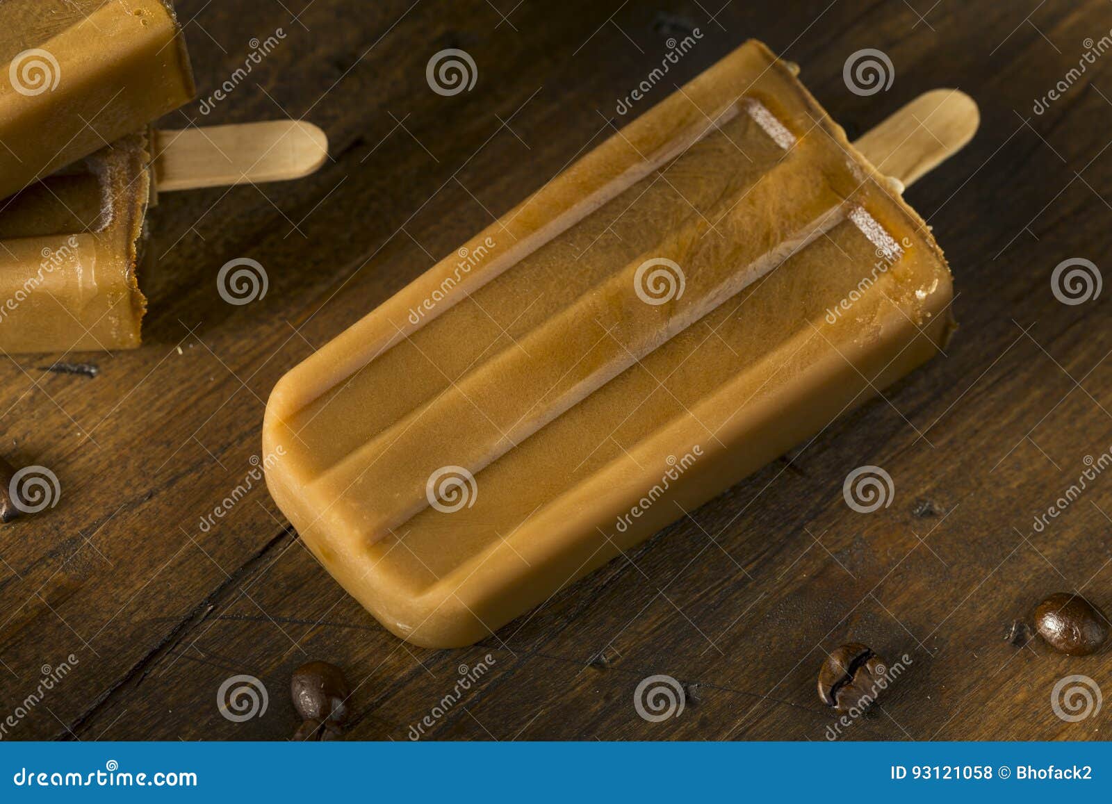 Homemade Refreshing Iced Coffee Popsicles Stock Photo - Image of ...